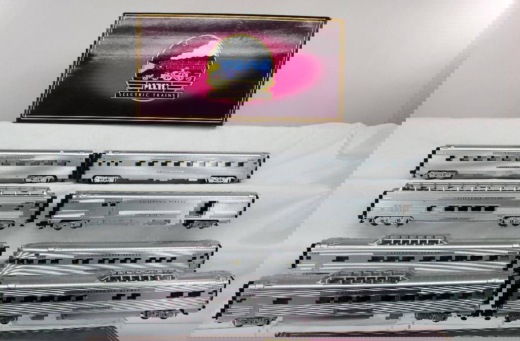 Mth O Gauge Cal Zephyr Eight (8) Assorted Passenger Cars, Including Cal ...