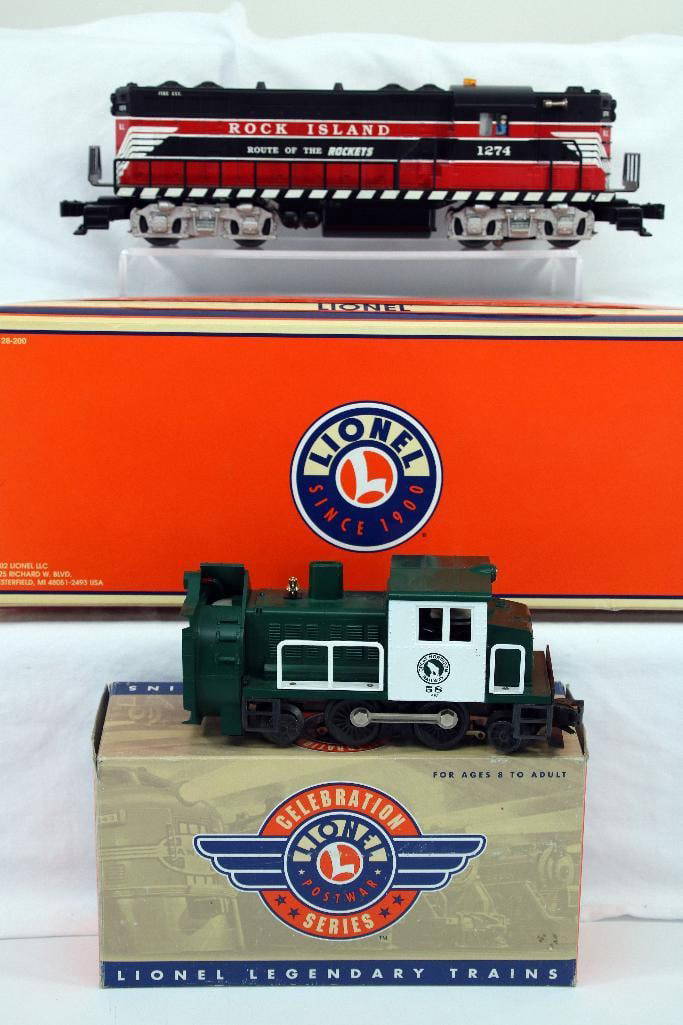 Modern Lionel O Gauge Gp -7 Rock Island Switcher And Rotary Snowplow ...