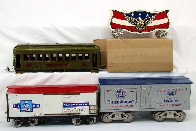 Lionel Standard Gauge Passenger And Mccoy Standard Gauge Freight Cars ...