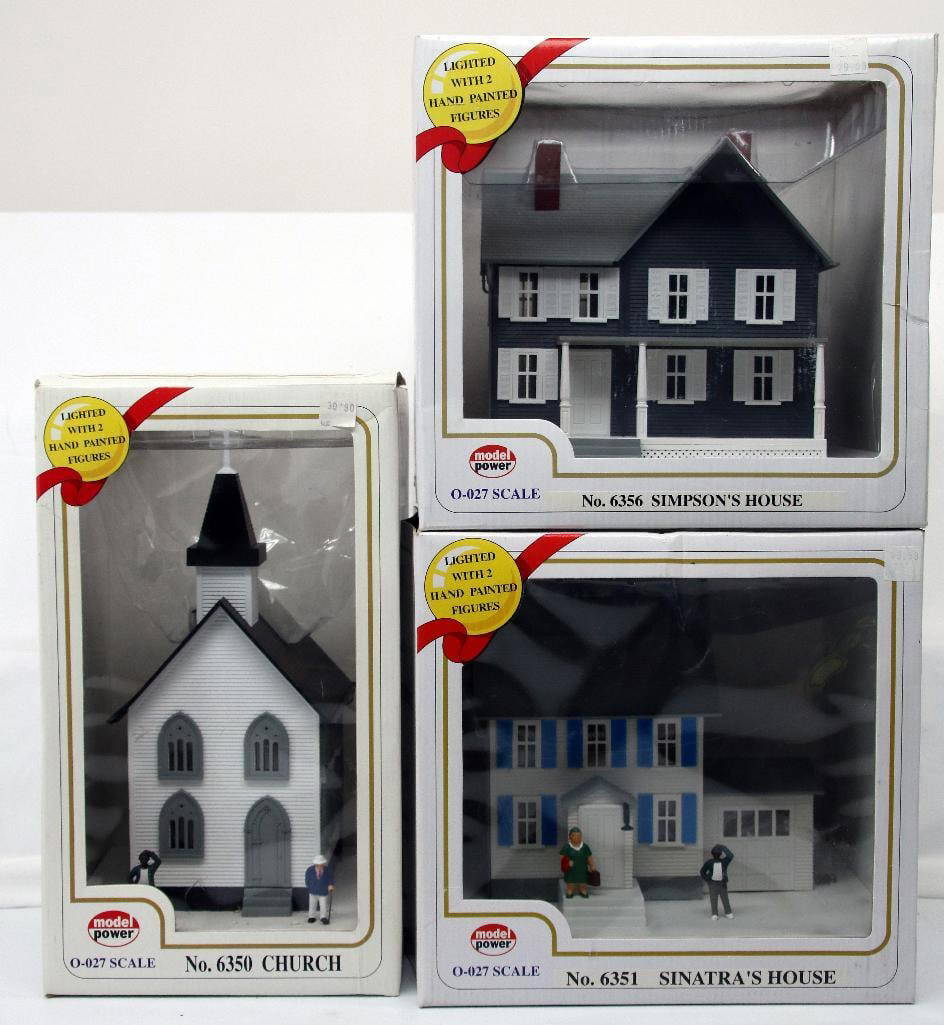 Model Power O Gauge Sinatra's House/simpson's House/church/buildings ...