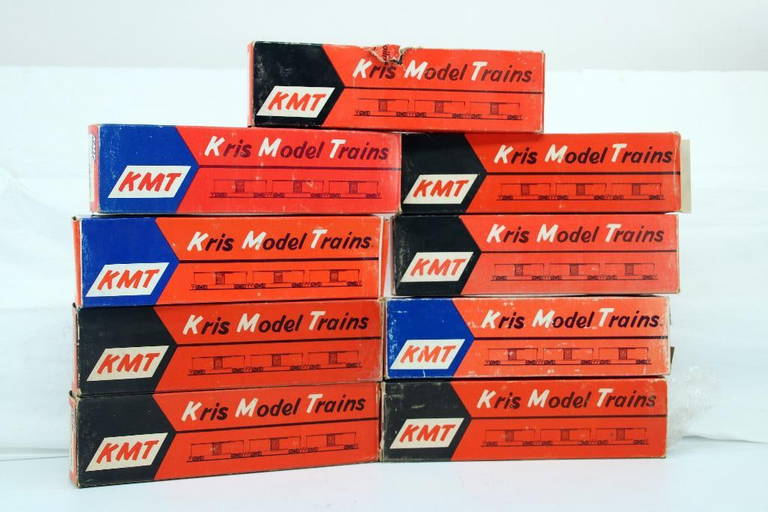 Kmt Nine (9) Assorted Convention Freight Cars