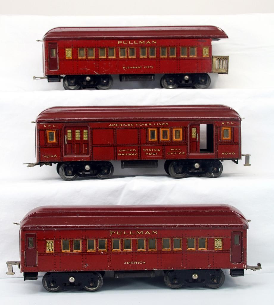 American Flyer Prewar Wide Gauge #4040 #4041 #4042 Passenger Cars