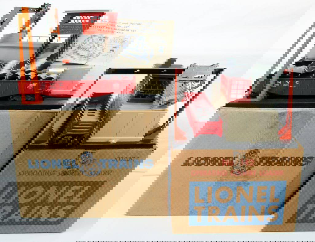 Lionel Postwar 342 Operating Culvert Loader And 345 Operating Culvert ...