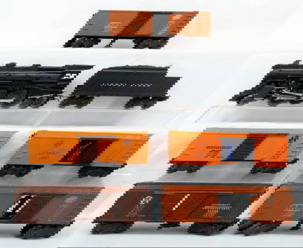 Postwar 2025 Loco And 2466wx Tender With Five (5) Box Cars Auction