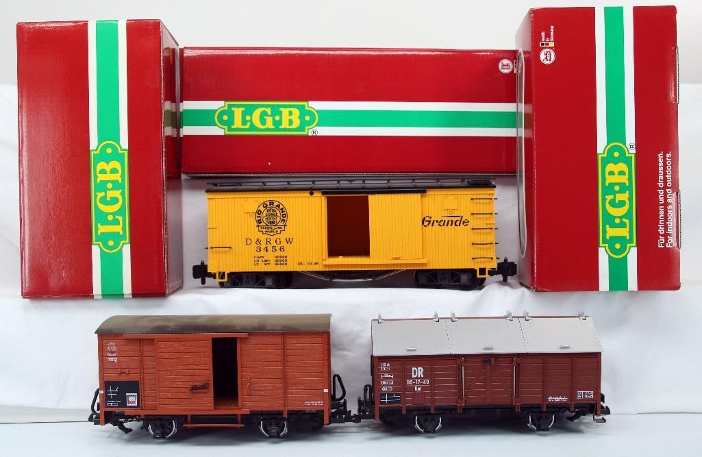 Lgb G Scale 4035/42720/48110 Freight Cars Auction