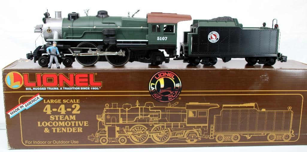 Lionel G Scale Great Northern 4 - 4 - 2 Steam Loco And Tender Auction