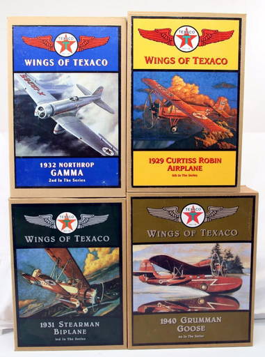 Texaco Wings Of Texaco Airplane Models Four (4) Assorted