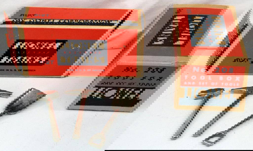 Lionel Prewar 812t Tool Set And 208 Original Box Only For Tool Box Auction