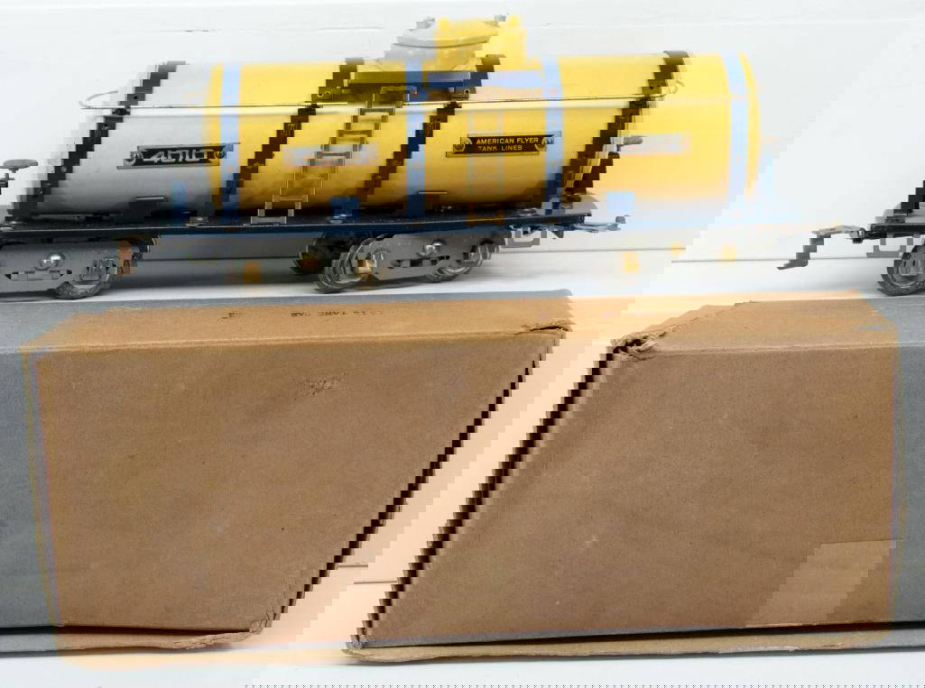 American Flyer Prewar Wide Gauge 4012 Yellow Tank Car Auction