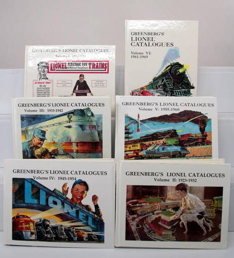 Lionel Reproduction Catalogs Volumes I Through Vi