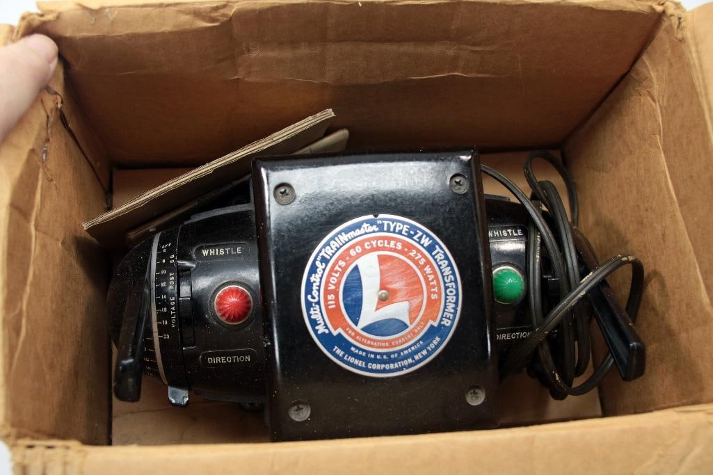 Lionel Postwar O Gauge Type Zw 275 Watts Trainmaster Transformer Auction