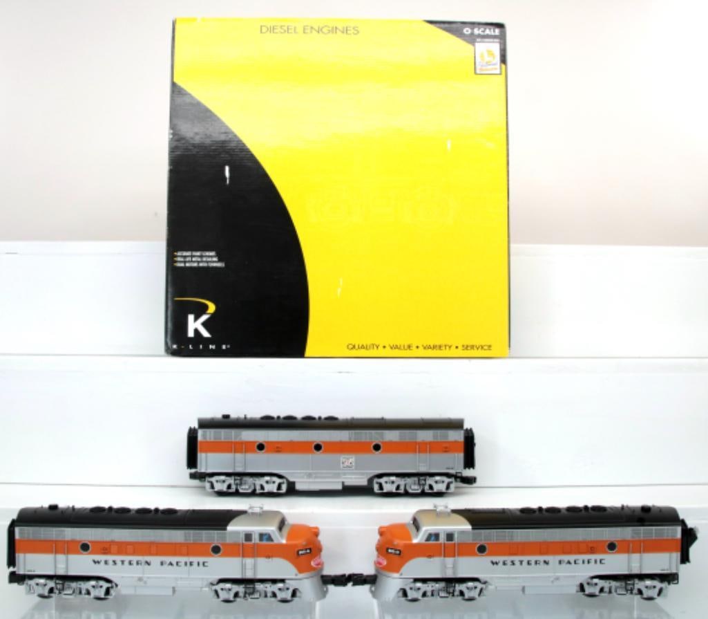 K-line O Gauge Western Pacific F - 7 A - B - A 3 Piece Diesel Engine ...