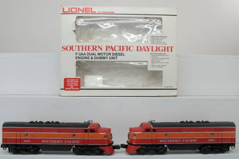 Lionel Modern O Gauge Southern Pacific Daylight F 3 Aa Dual Motor ...