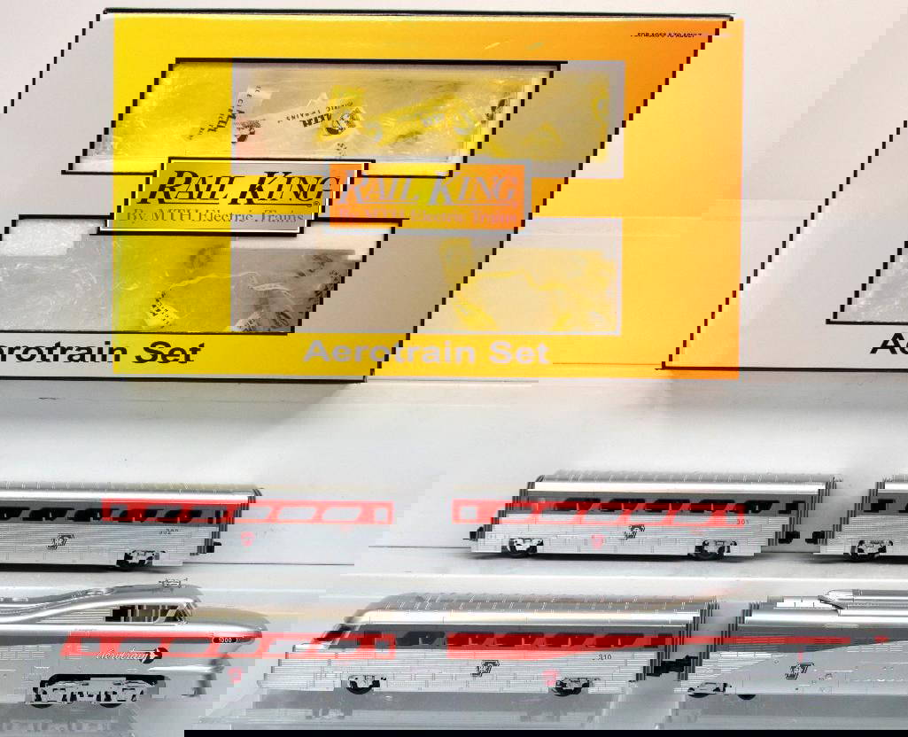 Mth Rail King O Gauge Pennsylvania Aerotrain And Diesel Engine Set With ...