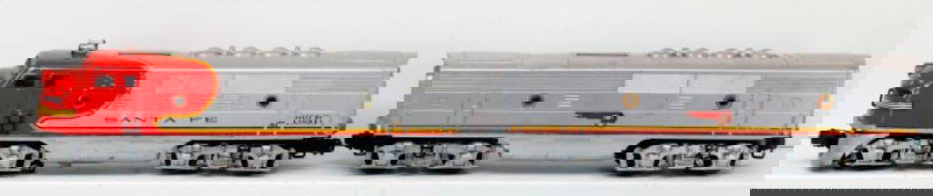 Lionel Postwar O Gauge 2343 Santa Fe F3 A B A Ob