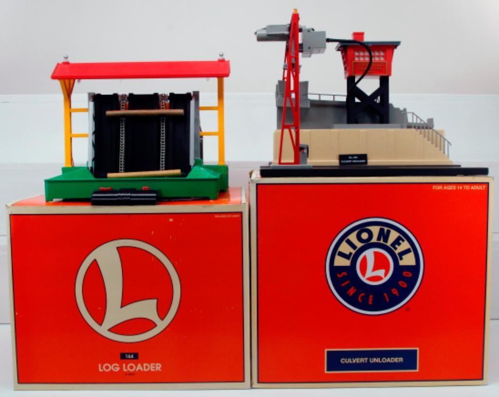 Lionel Modern O Gauge Culvert Unloader/164 Log Loader/6345 Culvert ...