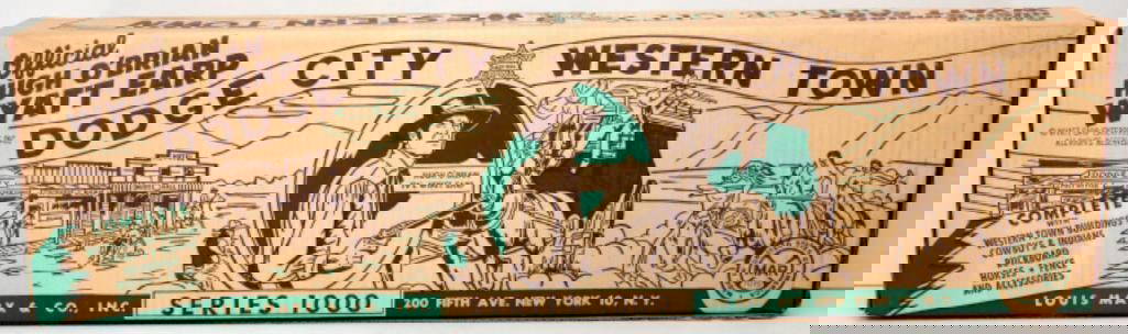 Marx Toys Hugh O'brien Dodge City Western Town Series 1000 Auction