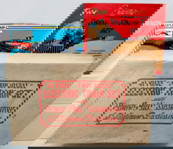 Marx Toy Trains O Gauge #40965 Set With Rock Island A B Diesel Units ...