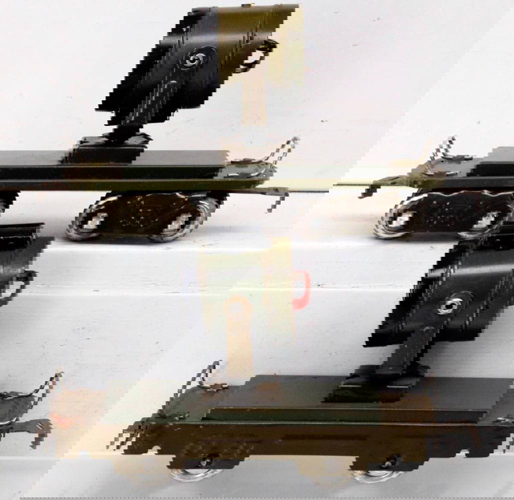 Marx Toy Trains O Gauge 4 Wheel Searchlight Car Army Green With Red ...