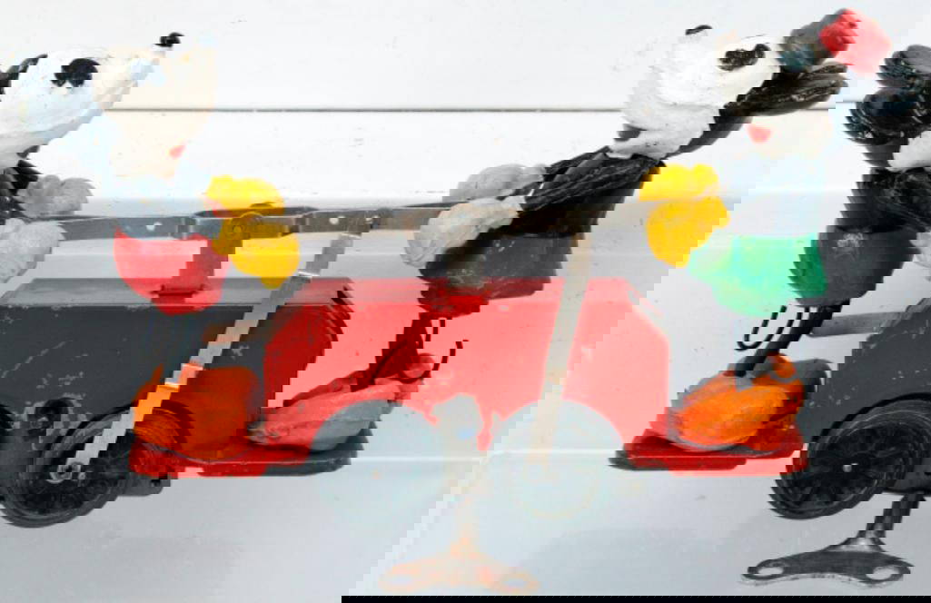 Lionel Prewar O Gauge 1100 Mickey Mouse Hand Car Red Auction