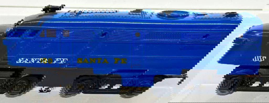 Marx Postwar O Gauge Santa Fe Blue Alco Power Unit Factory Prototype ...