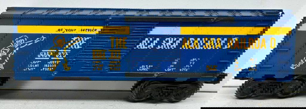 Lionel Postwar O Gauge Alaska Railroad 6464 - 825 Box Car Type Iii From ...