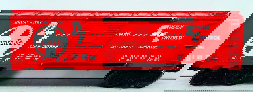 Lionel Postwar O Gauge 6464 -700 Santa Fe Box Car Type Iii Rare Rare ...