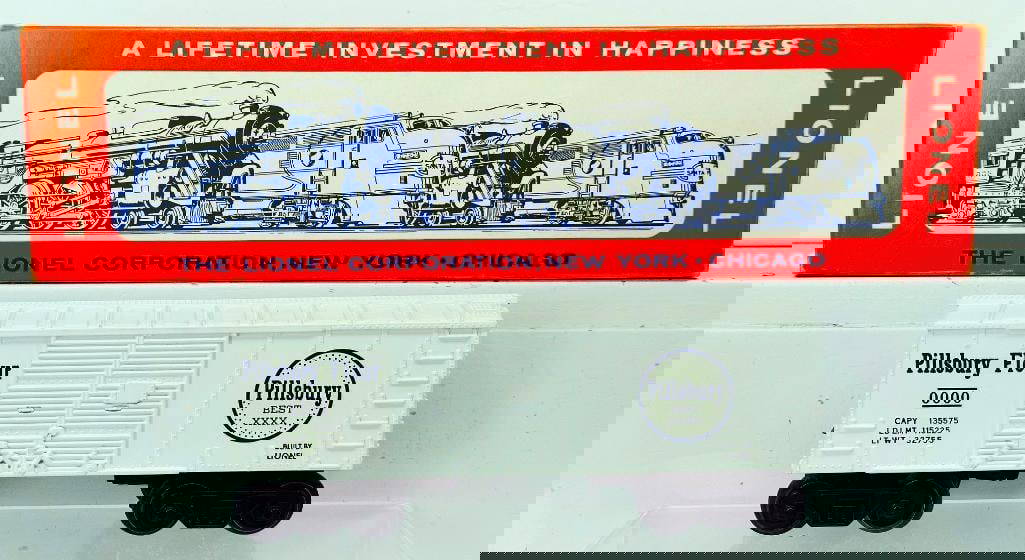 Lionel Postwar O Gauge 0000 Pillsbury Flour Car Factory Prototype Boxed ...