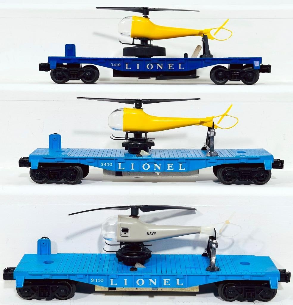 Lionel Postwar O Gauge 3410 Helicopter Car/3410 Helicopter Car/3419 ...