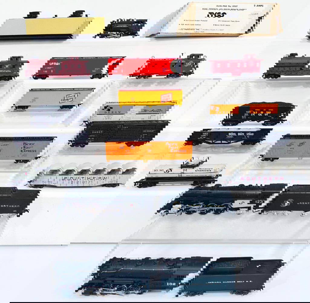 Tyco Modern Dual Pak Transformer And Assorted Ho Steam Engines And ...