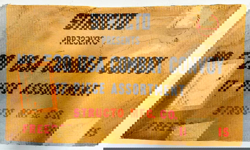 Structo Seventeen (17) Piece Military Set Boxed