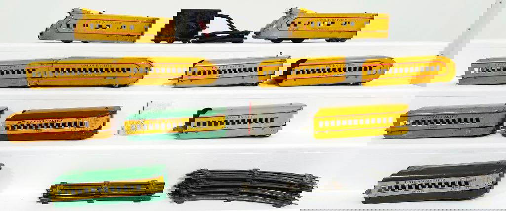 Marx Prewar O Gauge Union Pacific M?10000 4 Car Streamliner Set And ...