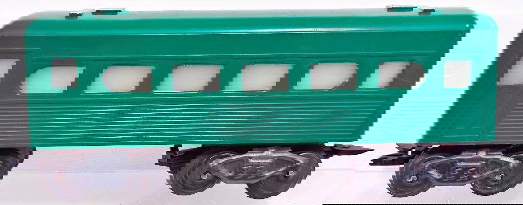Marx Postwar O Gauge 8 Wheel Green Plastic Pullman Car Factory ...