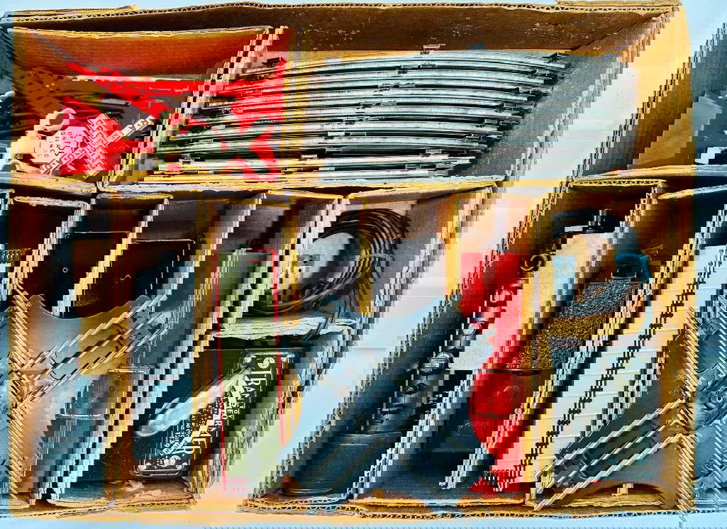 Marx Postwar O Gauge Outfit No. 4313 400 Locomotive Freight Set Boxed ...