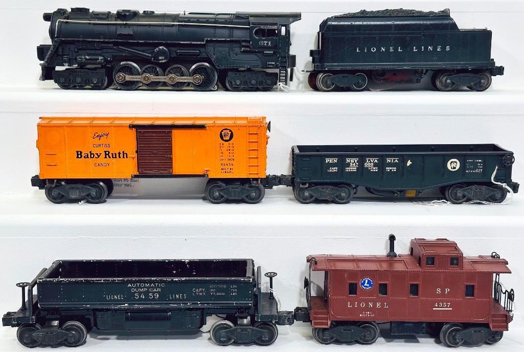 Lionel Postwar O Gauge 671 Steam Locomotive And 4571w Tender With 4454 ...
