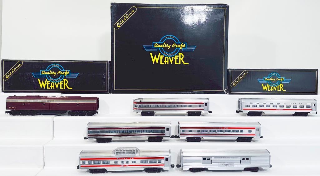 Weaver Models Modern O Gauge Santa Fe 60 Foot Aluminum Passenger Car ...