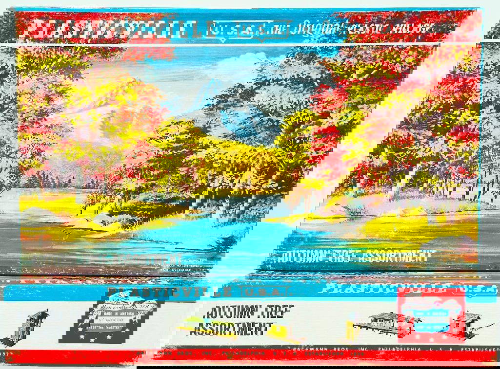 Bachmann Postwar S Gauge Plasticville Autumn Tree Assortment 2975 - 298 ...