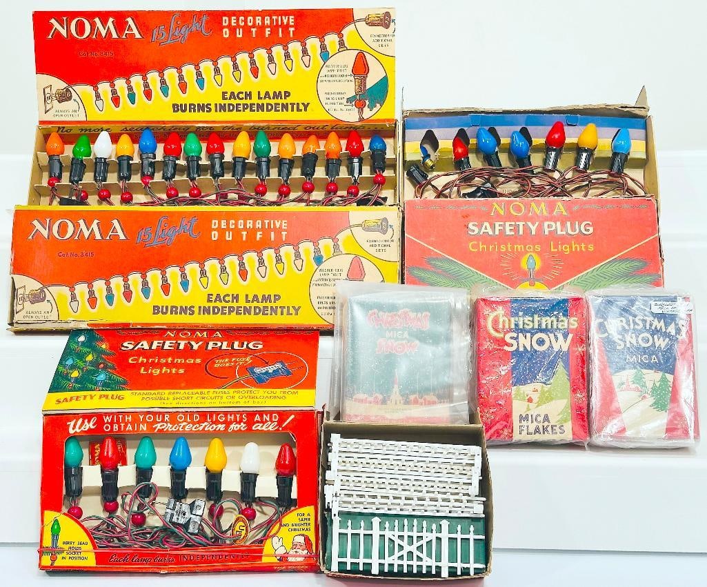 Noma Postwar Fifteen Light Decorative Outfit Christmas Tree Lights ...