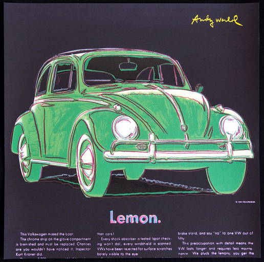 Andy Warhol "vw Lemon"
