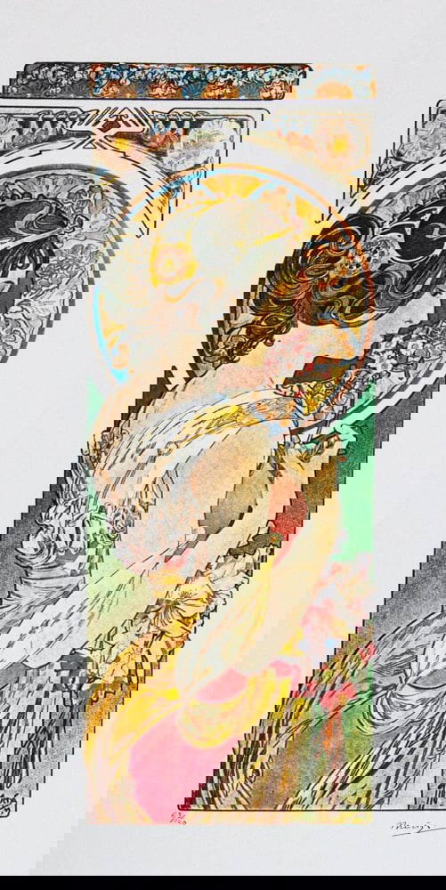 Alphonse Mucha "primrose" Auction