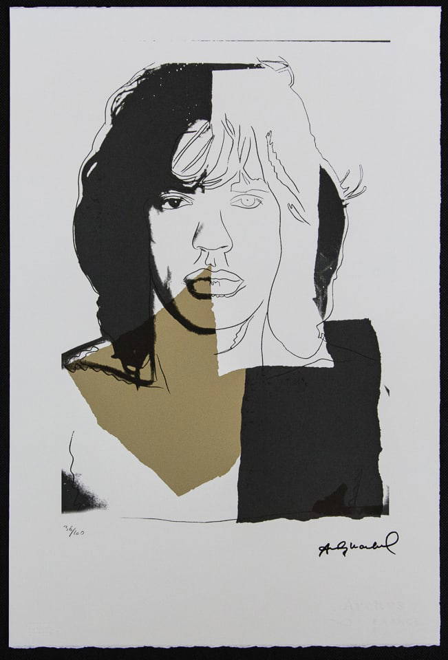 Andy Warhol "mick Jagger" Auction