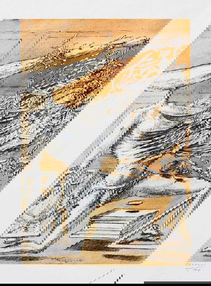 Salvador Dali 'kneeling Figure In Decomposition' Auction