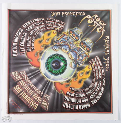 S.f. Rock Poster Revival 99 Signed Emek Poster