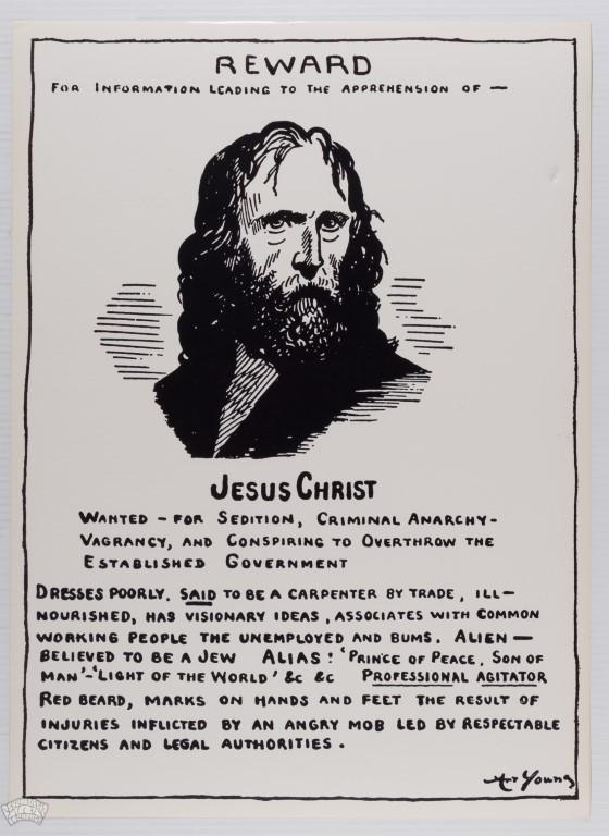 Jesus Christ Reward Art Young Headshop Poster