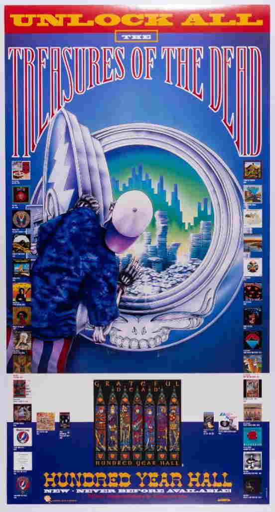 1995 Grateful Dead Hundred Year Hall Promo Poster (#0193) on Apr 02 ...