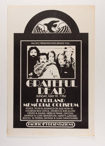 1974 Grateful Dead Portland Memorial Coliseum Poster