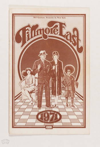 1971 Elp Jethro Tull Fillmore East Program