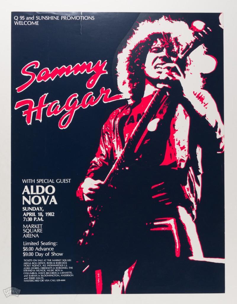 1982 Sammy Hagar Market Square Arena Poster
