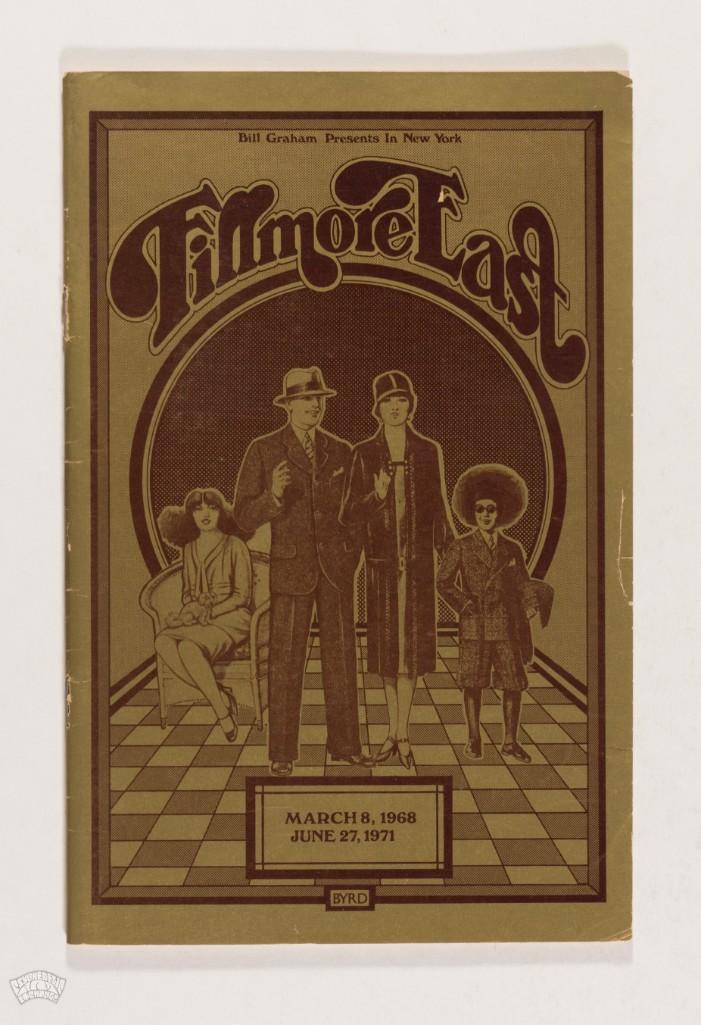1971 Allman Brothers Closing Fillmore East Program
