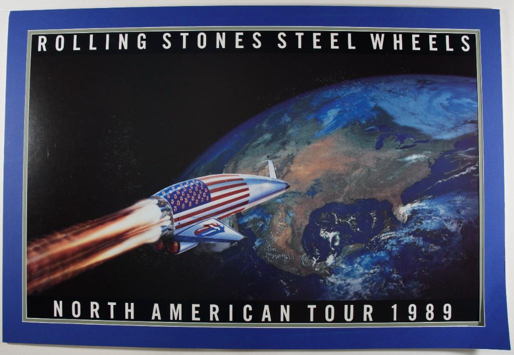 1989 Rolling Stones Steel Wheels Tour Poster Mounted (#0092) on Jan 14 ...